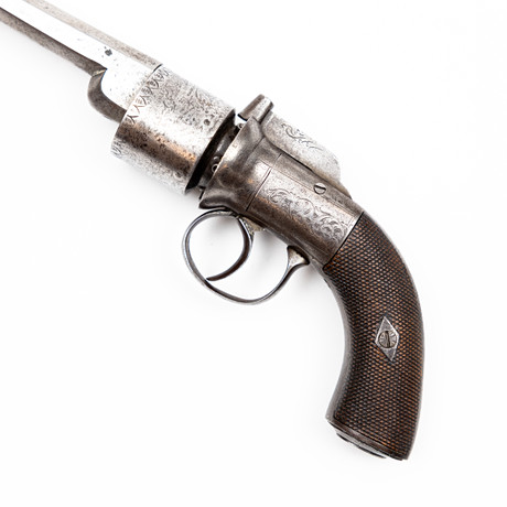 SLACKLOCK REVOLVER, Transitional revolver. Great Britain, 1840s-1850s ...