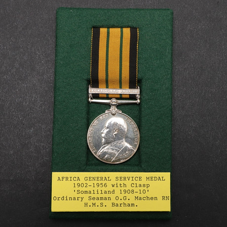 AN EDWARD VII AFRICA GENERAL SERVICE MEDAL 1902-1956 WITH SOMALILAND ...
