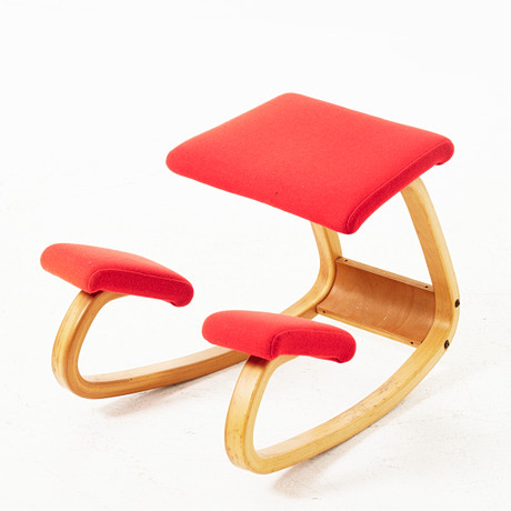 VARIER, knee support chair/ balance chair, end of 20th century, beech ...