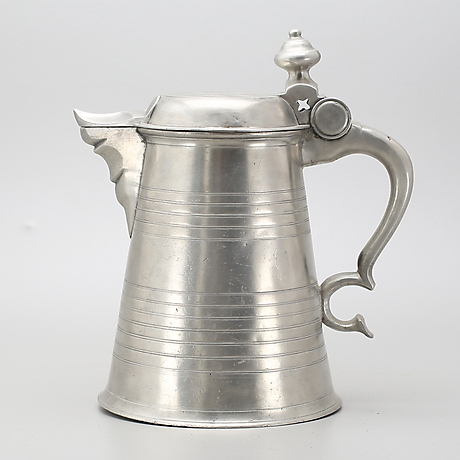 TENNKANNA, Adolph Helledaij, Jönköping, 1782. Silver & Metall - Tenn ...