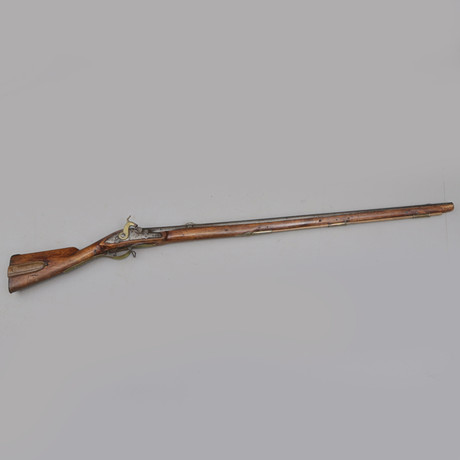RIFLE, most likely converted to impact lock, compartment with flap in ...