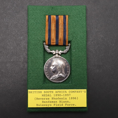 A BRITISH SOUTH AFRICA COMPANY'S MEDAL, RHODESIA 1896. Coins, Medals & Stamps - Orders & Medals ...