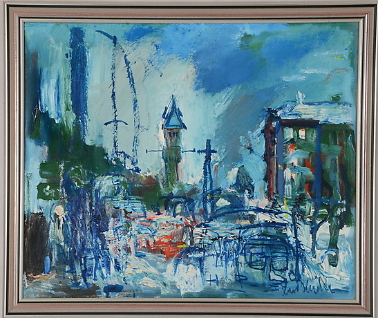 LARS HERDER. oil on canvas. Art - Paintings - Auctionet