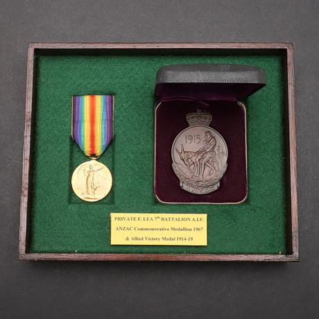 A GREAT WAR VICTORY MEDAL AND ANZAC COMMEMORATIVE MEDAL TO THE ...