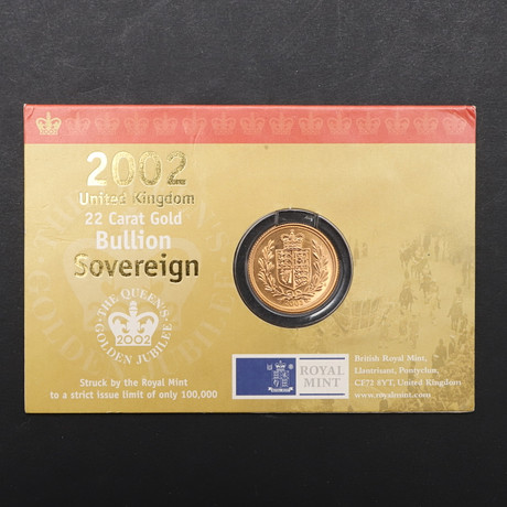 AN ELIZABETH II SOVEREIGN, 2002. Coins, Medals & Stamps - Coins - Auctionet