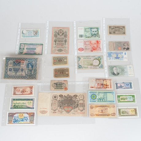 Foreign banknotes in orange binder. Coins, Medals & Stamps - Coins ...