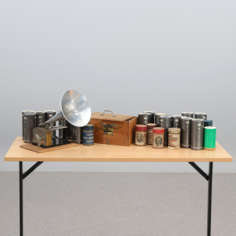 EXCELSIOR, PHONOGRAPH, WITH ASSOCIATED ROLLERS. 18th/20th century ...