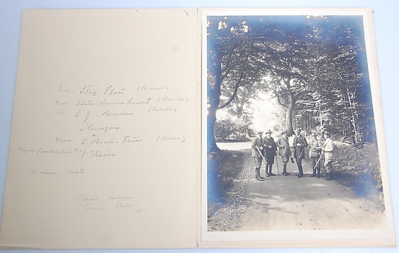 PHOTOGRAPHS, 5 hunting at Skabersjö with Gustav V, Kaiser Wilhelm ...