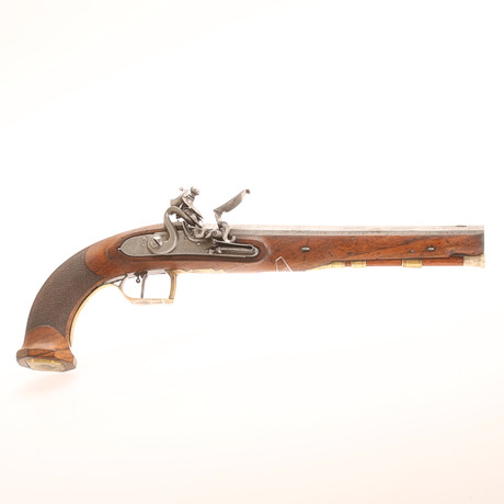 Una pistola FLINTLOCK alemana del siglo XIX para tiro al blanco. Armas ...