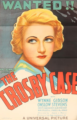 LITOGRAFISK FILMAFFISCH, "The Crosby Case", Universal Pictures 1934 ...