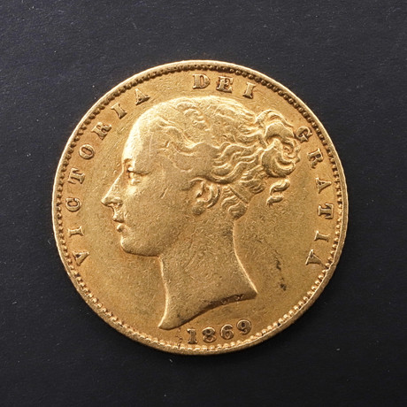 A QUEEN VICTORIA SOVEREIGN, 1869. Coins, Medals & Stamps - Coins ...