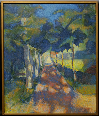 SVEN LINDGREN. OIL ON CANVAS. TREE-ALLEY. Art - Paintings - Auctionet
