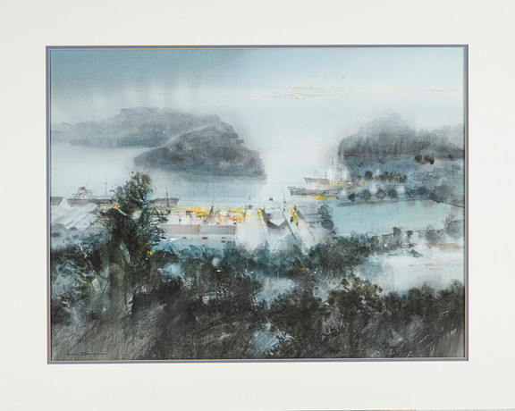 WAN SOON KAM. Singapore, akvarell, signerad, 1970-tal. Konst - Måleri ...