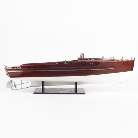 PETTERSSON BOAT, model boat, mahogany. Collectables - Technica ...