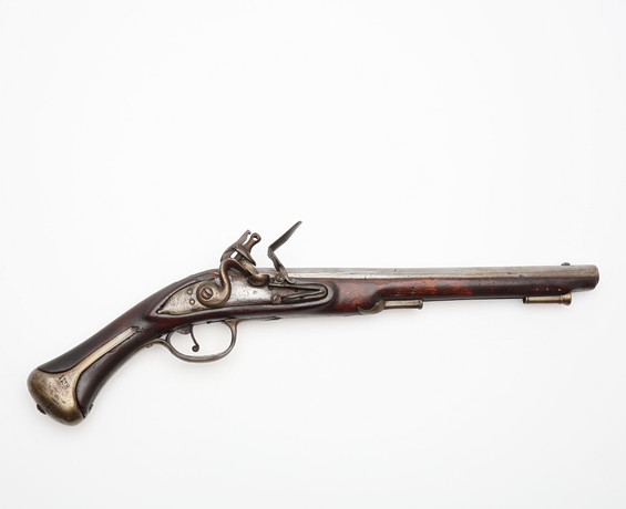 FLINTLOCK PISTOL, probably Danish or German military model, 18th ...