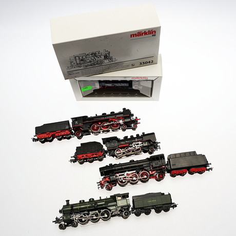 MARKLIN. 5 steam locomotives. Toys - Toys - Auctionet