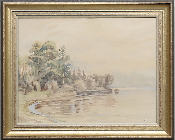 ALFRED JANSSON. Watercolor, signed and dated 1931. Art - Paintings ...
