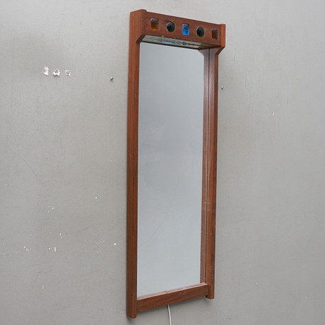 MIRROR WITH ILLUMINATION, Eriksmåla glass, 1960s/70s. Mirrors - Auctionet