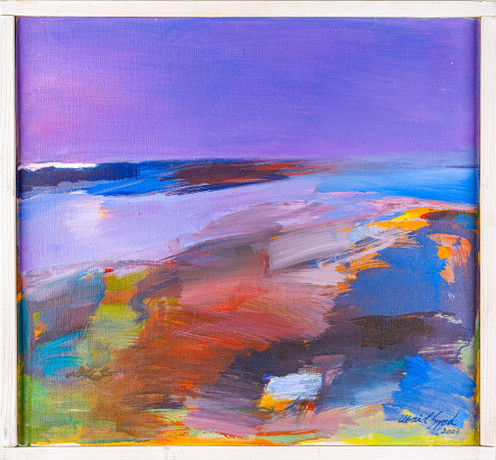 UBAID SYED. Acrylic on canvas, Landscape motif of the 21st century. Art ...