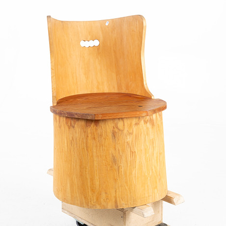 Chair, so-called cubbed chair, Pine. Furniture - Armchairs & Chairs ...