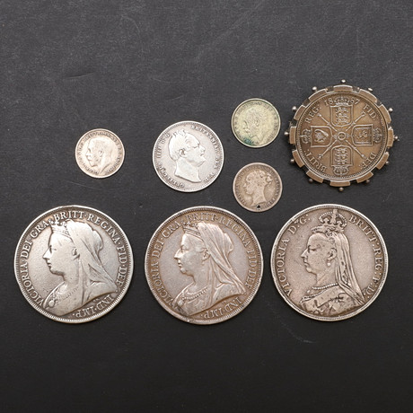 THREE VICTORIAN CROWNS AND OTHER COINS. Coins, Medals & Stamps - Coins ...