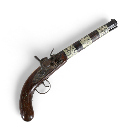 A replica flintlock pistol, oriental, 20th century. Weapons & Militaria ...
