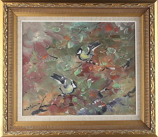 GUSTAV ADON. "Talgoxar", oil on canvas, signed G Adon. Art - Paintings ...