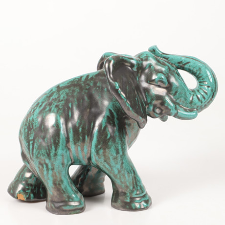 ANNA-LISA THOMSON. Figurine, elephant, glazed ceramic, Upsala-Ekeby ...