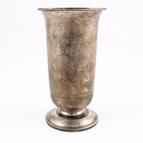 A silver vase/prize trophy, 20th century. Silver & Metals - Silver ...