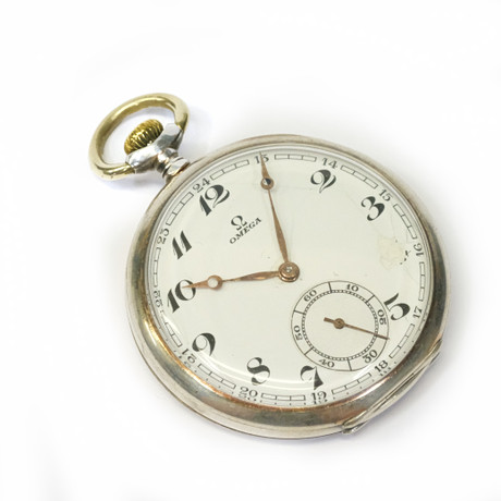 OMEGA. POCKET WATCH, SILVER CASES, CIRCA 1950. Clocks & Watches ...