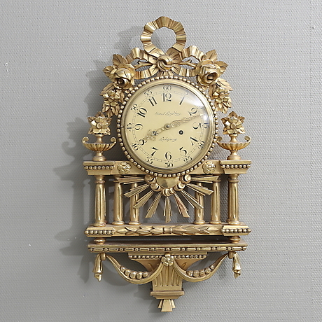 MANOR CLOCK, empire style, Evert Lundberg, Linköping, mid-20th century ...
