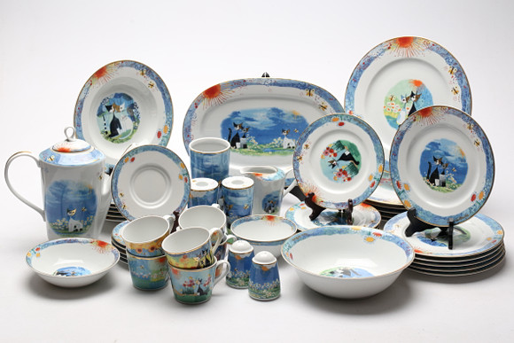 ROSINA WACHTMEISTER. servisdelar, 41 delar, Goebel, Fyrklövern. Keramik & Porslin - Europeiskt ...