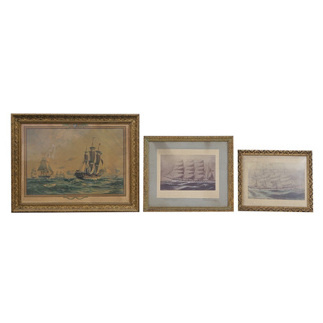 MARINE PAINTINGS BY HERMAN AF SILLÉN (1857 - 1908) AND 2 TEMPLE WEST ...