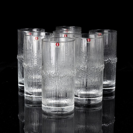TAPIO WIRKKALA. Grog glasses, 7 pcs. “Niva”, Iittala. Glass - Tableware ...