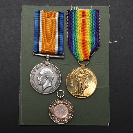 A FIRST WORLD WAR PAIR AND GOWERTON TRIBUTE MEDAL TO THE SERVICE CORPS ...
