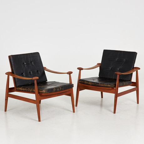 FINN JUHL. A pair of “Spadestolen” armchairs, FD-133, France & Søn ...