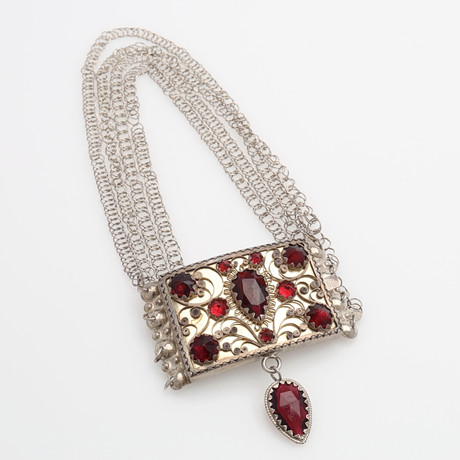 HALSLÅS, ALLMOGE, Gabriel Dahlberg, Lund 1845-1893. Silver med ...