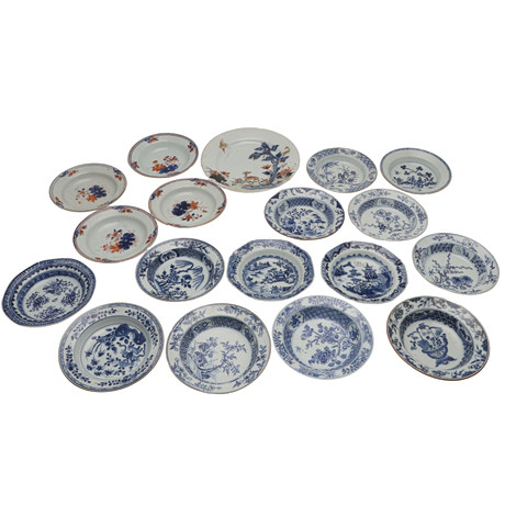 COLLECTION OF ANTIQUE CHINESE PLATES & DISHES. Ceramics & Porcelain ...