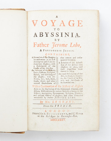 LOBO ES UN VIAJE A ABISINIA, 1735. Libros, mapas y manuscritos - Libros ...