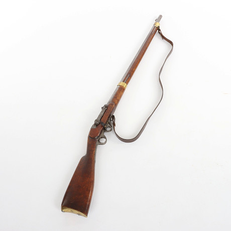 CHAMBER LOADING RIFLE M/1851, Swedish Navy, stamped 1854. Weapons ...