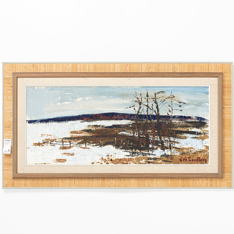 ERIC LUNDBERG, Oil on canvas, signed. Art - Paintings - Auctionet