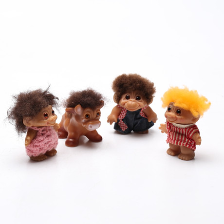 THOMAS DAM. LEKSAKER Troll, apa och ko, 4 st, DAM, Danmark. Leksaker ...