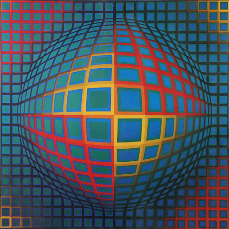 VICTOR VASARELY. After. Poster, “Vega-Nor”, Albright-Knox Art Gallery ...