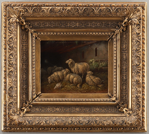 ADOLF NOWEY. I stallet. Konst - Måleri - Auctionet