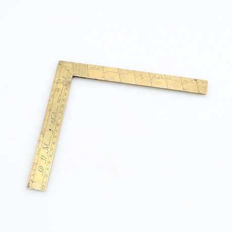 A French brass measuring instrument, 18th century. Folk art - Tools ...