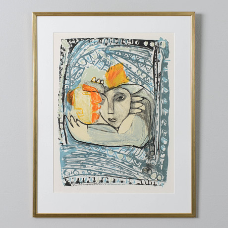 CAMILLA PYK. Figurative motif, lithograph in colours, signed, EA. Art ...