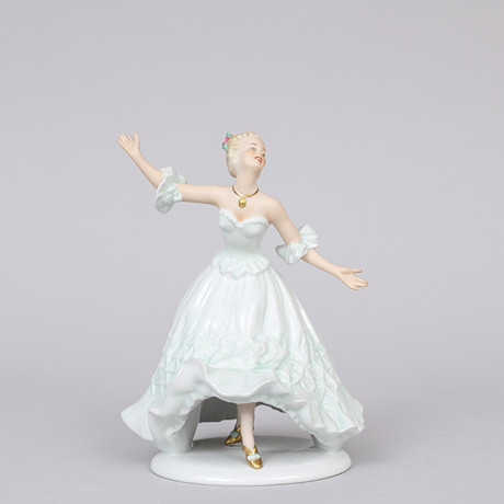 FIGURINE, ballet dancer, porcelain, Wallendorf, Germany. Ceramics ...