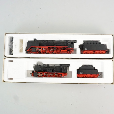 ROCO, 2st ånglok med tender till modelljärnväg, 43243, 43230, skala HO ...