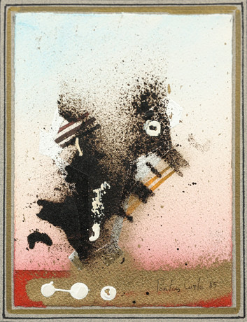 PONTUS CARLE. Composition, mixed media, signed and dated -85. Art ...
