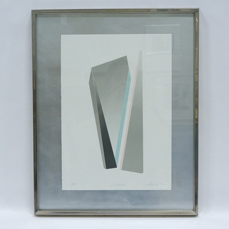ALEXIUS HUBER. LITHOGRAPHY. GEOMETRIC COMPOSITION. Art - Engravings ...